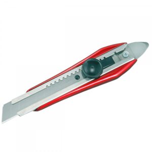 tajima utility knives & blades - 3/4" aluminist fin snap blade box cutter with dial lock & razar black blade - ac-521r