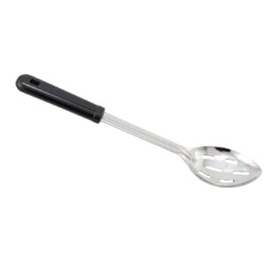 winco bssb-11 slotted basting spoon with bakelite handle, 11-inch, medium, stainless steel