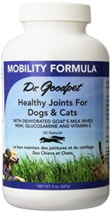 dr. goodpet mobility formula - all natural effective hip & joint pain relief with msm, glucosamine, and vitamin c