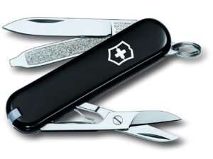 victorinox swiss army knife, classic sd, stainless steel, black, pocketknife