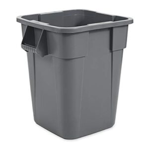 rubbermaid commercial lldpe square brute 40-gallon trash can without lid, gray, for restaurants/garages/offices/mailrooms/classrooms