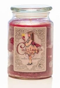 courtney's candles mulberry maximum scented 26oz large jar candle