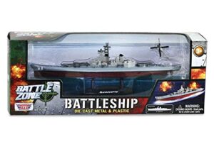 daron battleship 9" die-cast vehicle with 1 plane