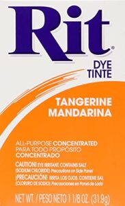 rit dye powdered fabric dye, tangerine