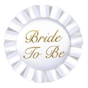 bride to be satin button