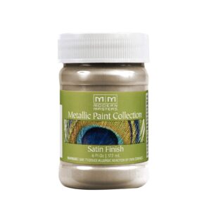 6 oz modern masters me708 nickel metallic paint collection, satin water-based decorative metallic paint