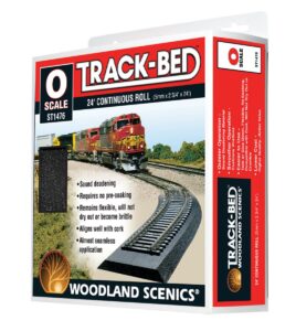 woodland scenics o scale track-bed roadbed material - continuous roll - 24ft