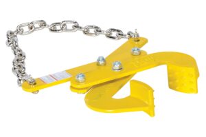 vestil pal-21 steel double scissor pallet puller, 5000 lbs capacity, 3" opening x 2-3/4" height jaw, yellow