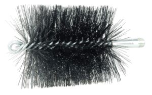 weiler 44169 4" double spiral flue brush, .012 steel fill, made in the usa