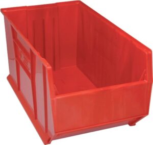 quantum storage systems bin,35-7/8 in. l,19-7/8 in. w,red