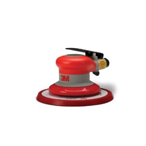 cubitron random orbital sander – pneumatic palm sander – 6” x 5/16” diam. orbit – stikit disc pad – for wood, composites, metal – original series