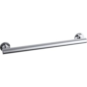 kohler 11892-s purist 18" grab bar for bathtubs and showers, wall-mount grab bars for bathroom, polished stainless