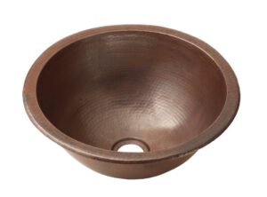 native trails cps259 paloma universal-mount bathroom sink, antique copper