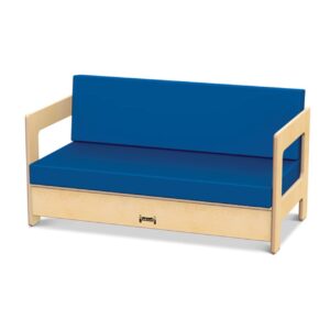 jonti-craft 3751jc living room couch, blue