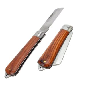 morris products 54622 pocket knife with coping blade, electrician knife for skinning small wire & cable.