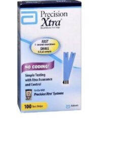 medisense precision xtra strips - model 99878-35 - box of 100