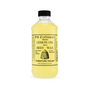 old craftsmen's lemon oil with bees wax wood furniture polish 8oz