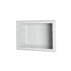 swan as01075.053 solid surface single shower shelf, 4.125" l x 7.5" h x 10.75" h, tahiti gray