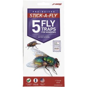 j t eaton stick-a-fly fly trap for windows