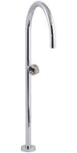 kohler k-8361-cp floor-mount bath filler (non-laminar), polished chrome