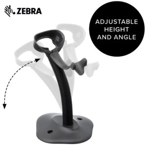 Zebra Gooseneck Stand for LS2208 Series Handheld Scanner Twilight Black 20-61019-02R