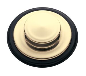 insinkerator stp-fg, french gold garbage disposal, fits standard kitchen drain size of 3 1/2 inch diameter sink stopper