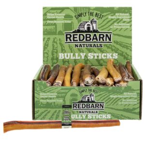 redbarn 12" bully sticks for dogs (case of 35)