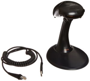 voyager ms9520 general duty single-line barcode scanner with usb cable and stand