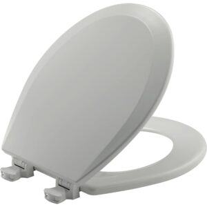 bemis 500ec 062 500ec062 toilet seat, 1 pack round, ice grey