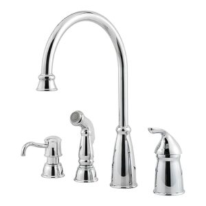 pfister gt26-4cbc avalon one-handle kitchen faucet with side spray, chrome