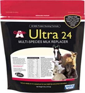 savacaf grade a ultra 24 multi-species milk replacer, 8 pound bag