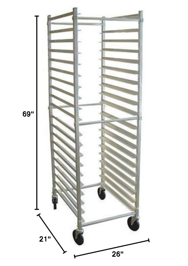 Central Exclusive FAKDBR12 Bun Pan Rack - 5" Slide Spacing, 12 Pan Capacity