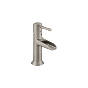 hansgrohe talis c classic low flow water saving 1-handle 1 7-inch tall bathroom sink faucet in brushed nickel, 14127821