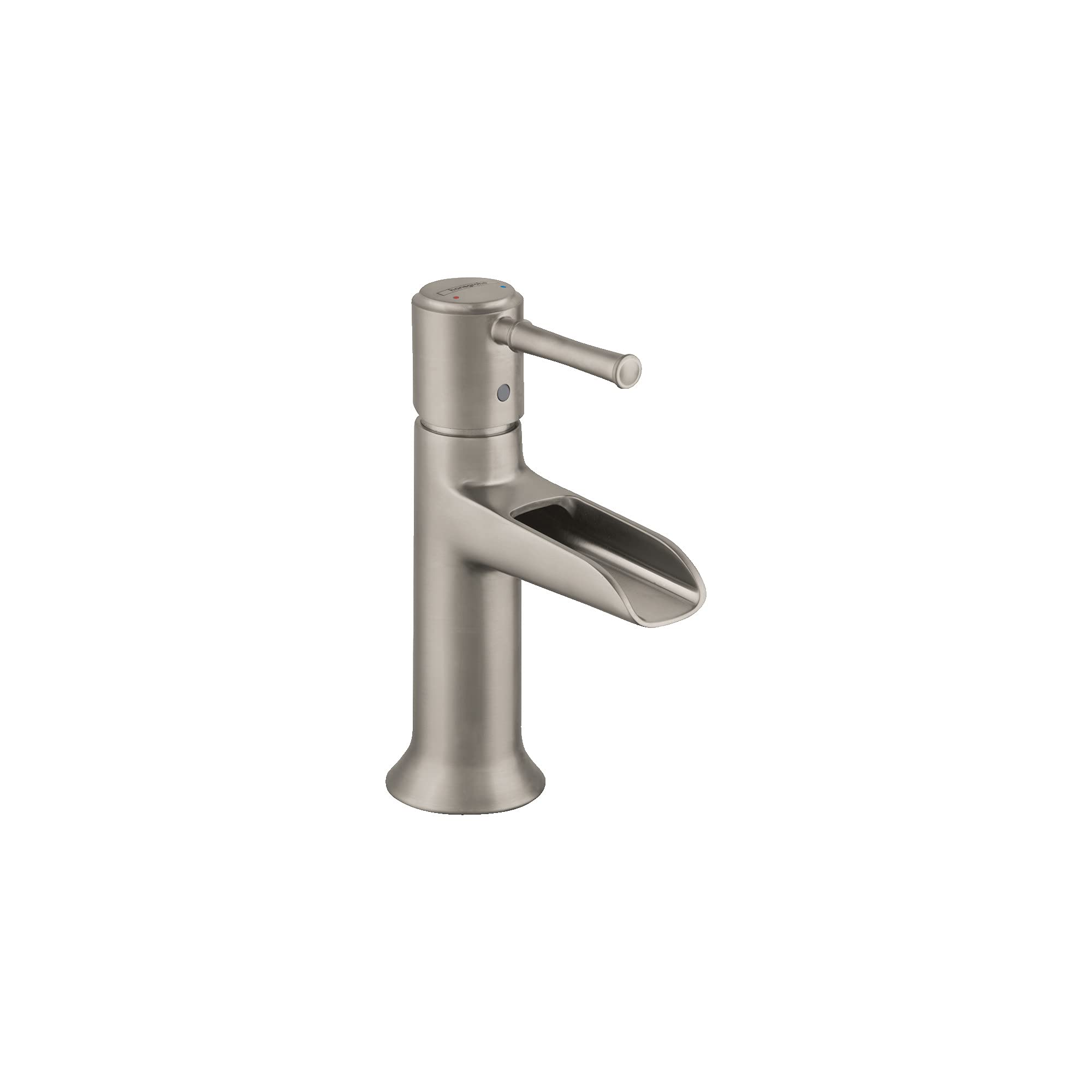 hansgrohe Talis C Classic Low Flow Water Saving 1-Handle 1 7-inch Tall Bathroom Sink Faucet in Brushed Nickel, 14127821