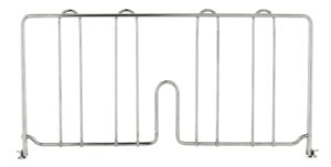 metro dd18c super erecta chrome plated shelf divider, 18" width x 8" height, silver