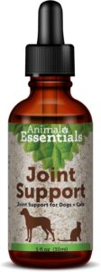 animal essentials joint support for dogs & cats - joint supplement, liquid joint formula, liquid glucomasine, organic human grade herbs - 1 fl oz