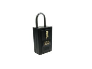 nu-set lock | 3 digit 26-alpha combination lock box | keyed shackle key storage lock box | home improvement & door hardware (black)