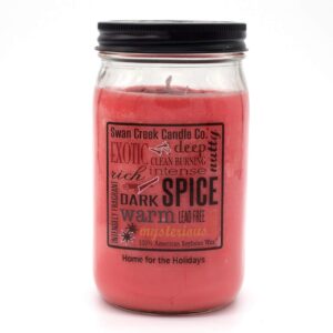 swan creek candle - home for the holidays 24 oz jar