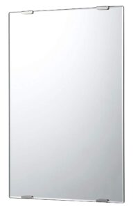 topre corporation bath mirror, replacement mirror, approx. 18.1 x 14.0 inches (45.7 x 35.6 cm), thickness 0.2 inches (5 mm), moisture resistant, easy installation, made in japan n-4, 1 piece