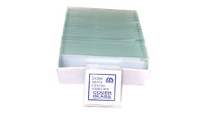 cb 7101s1 72-pieces blank microscope slides & 100-pieces square cover glass