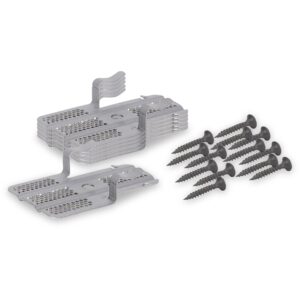 wal-board tools drywall clips, easy drywall repair solution, fits 1/2" and 5/8" panels, includes 6 clips and 12 screws, made in the usa, 054-014