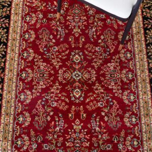 SAFAVIEH Lyndhurst Collection Area Rug - 8' x 11', Red & Black, Traditional Oriental Design, Non-Shedding & Easy Care, Ideal for High Traffic Areas in Living Room, Bedroom (LNH331B)