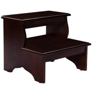 butler specialty company melrose wood step stool - cherry brown