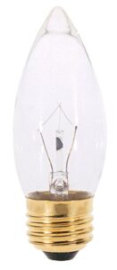 satco s3231 120v medium base 25-watt b11 light bulb, clear, 1 x 1 x 3.9 inch