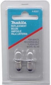 makita a-90261 replacement bulbs for makita rechargeable flashlight ml180, 18v, 2 pack