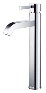 kraus ramus™ single handle vessel sink bathroom faucet in satin nickel, kvs-1007sn