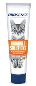 prosense pro-sense sugar free cat hairball solutions, salmon flavor, 2.5-ounce