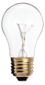 satco s3810 130v medium base 40-watt a15 light bulb, clear