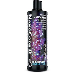 brightwell aquatics abancb250 nanocode b liquid salt water conditioners for aquarium, 8.5-ounce