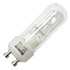 bulbrite q35cl/gu10 120-volt halogen djd type tubular bulb, gu10 base, 35-watt